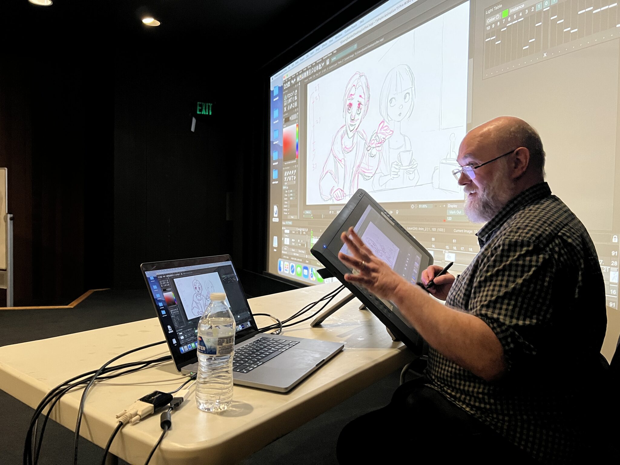 Animator James Baxter Gives Live Demo During Friday Night Talk - 24700